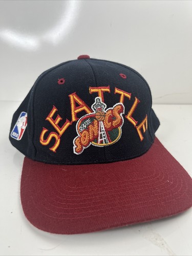 Vintage Seattle Sonics Supersonics Sports Specialties Hat Cap Fitted ...