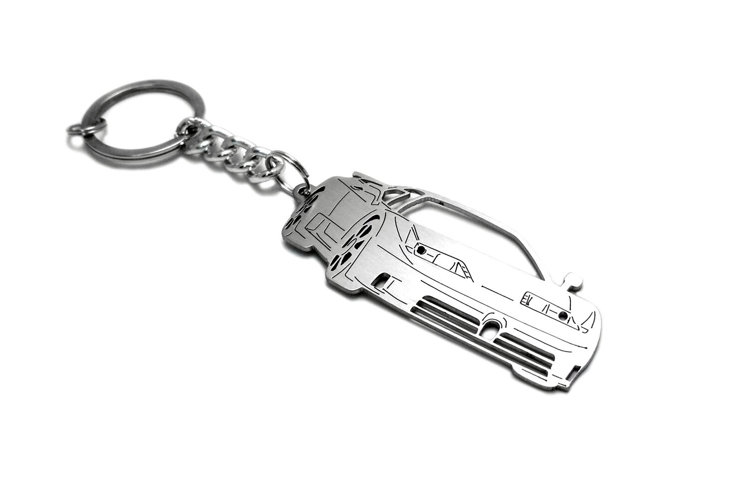 Stainless Steel Keychain Laser Cut Car Body Design Key Ring fit Bugatti ...