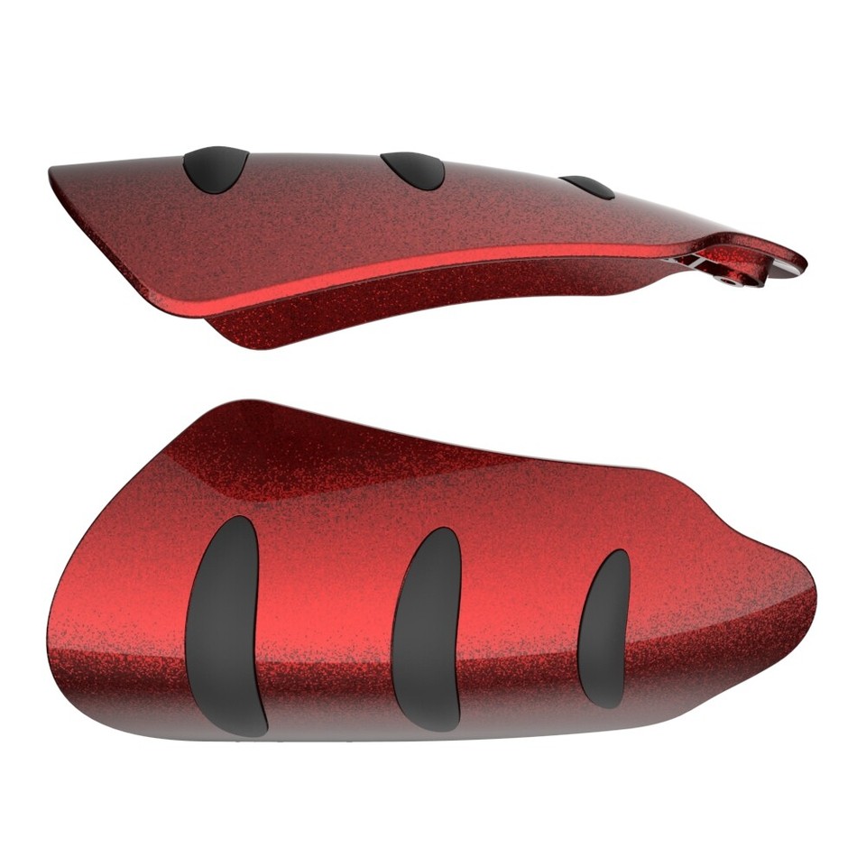 Hard Candy Hot Rod Red Flake Hand Guard Fits Harley Davidson Touring ...