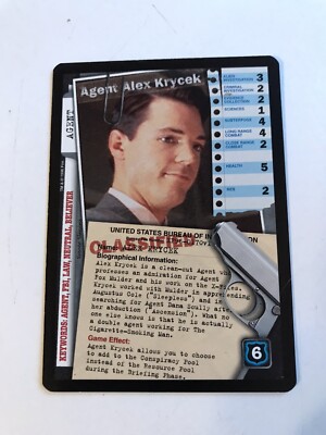 The X-Files CCG Agent Alex Krycek Rare - Excellent Condition | eBay