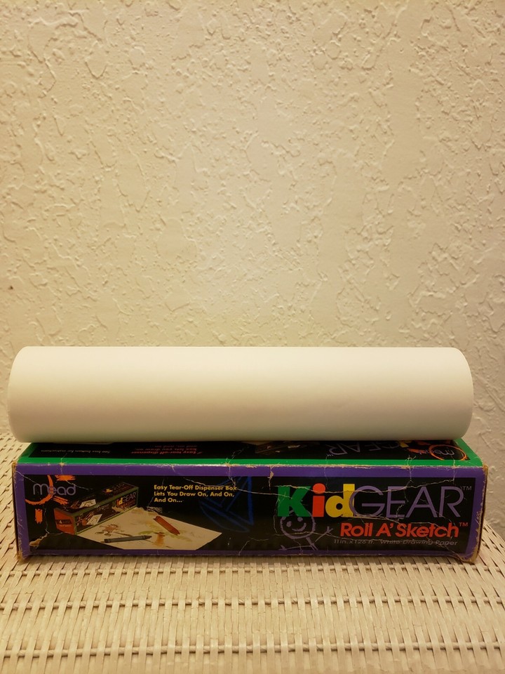 MEAD KID GEAR ROLL-A-SKETCH WHITE DRAWING PAPER EUC | eBay