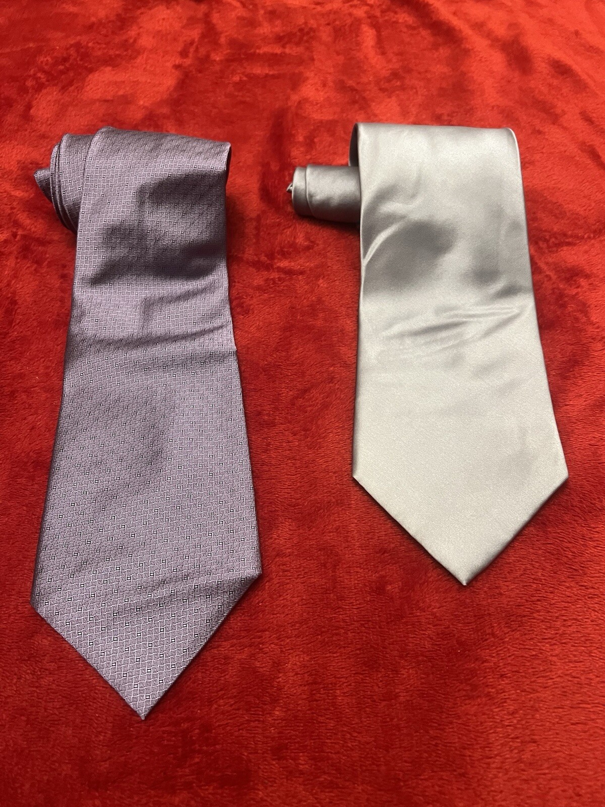 vintage Billy Jay Clothier Hand Silk Ties | Two Ties - Gem