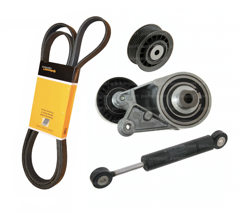 Serpentine Drive Belt Kit Tensioner Idler Pulley Damper Shock for ...
