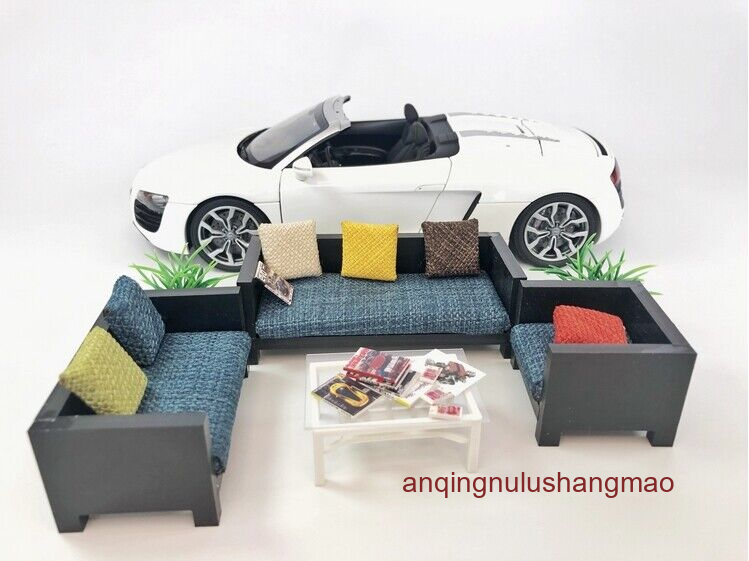 NEW 1/18 Scale Simulation Furniture Sofa Chair Scene Props Model ...