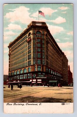VINTAGE 1909 ROSE BUILDING CLEVELAND OHIO STREET VIEW POSTCARD DI | eBay