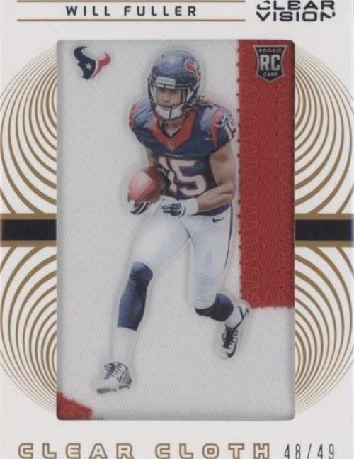 2016 Panini Clear Vision - Rookie Clear Cloth Will Fuller V #24 Jerseys ...