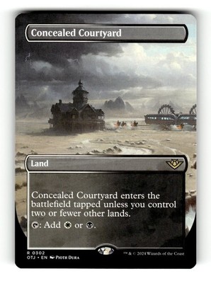 MTG: Concealed Courtyard (Borderless) | Outlaws of Thunder Junction 302 ...