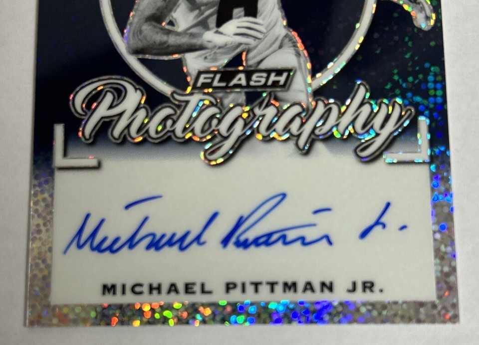 AITO ROOKIE SERIAL NUMBER /35 Michael Pittman Jr 2020 Leaf Flash ...