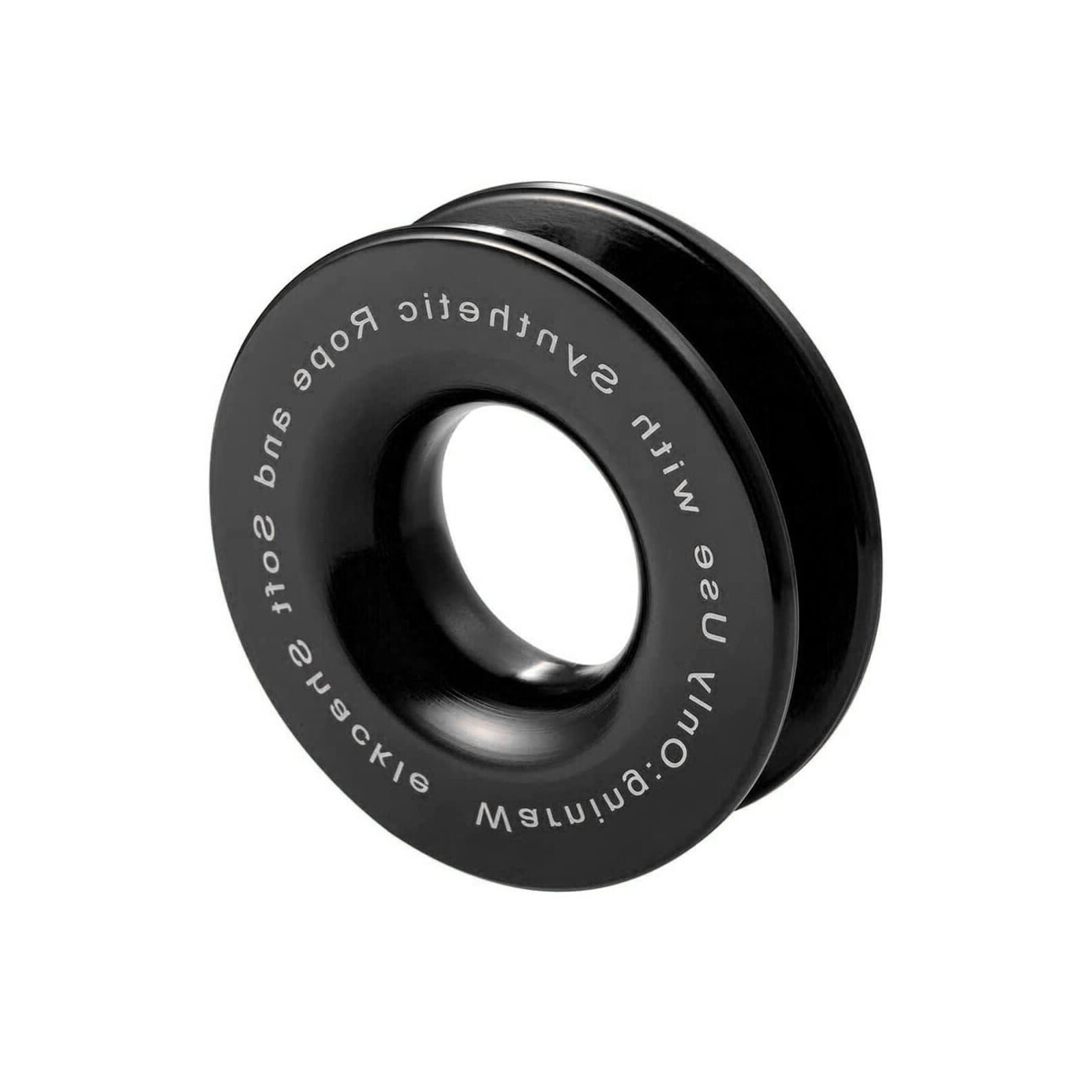 Heavy Duty Recovery Ring Snatch Block Pulley w/ Soft Shackle Tow Winch ...