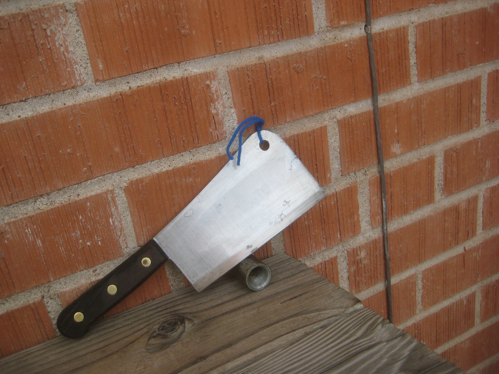 1960s Vintage 6" Blade x 1 lb. ** LION - AUSONIA ** Carbon Cleaver ...