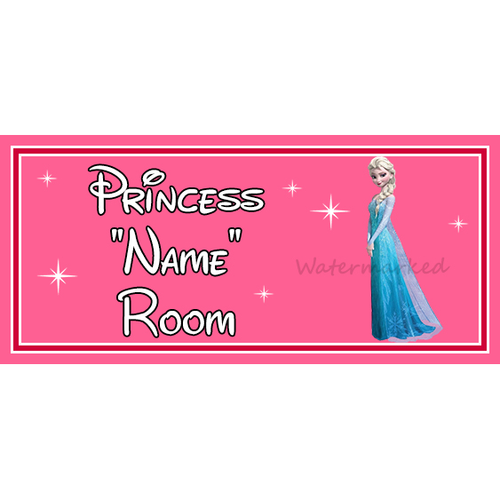 Bedroom Door Sign - Disney Elsa From Frozen - Personalised | eBay UK