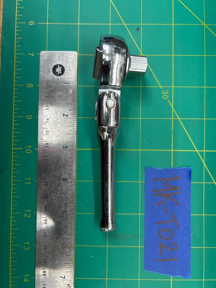 Vintage 5.75" Pittsburgh Pro Stubby Flex Head Ratchet Tool, Made In U.S ...