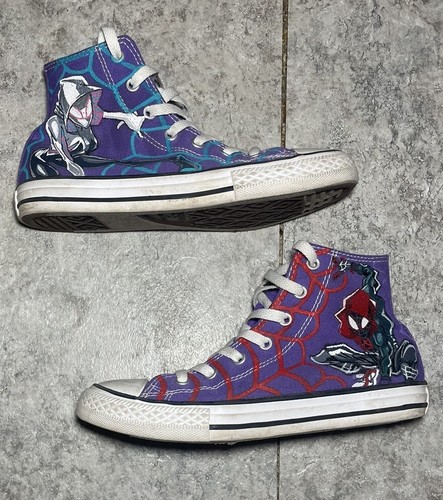 Converse All Star Chuck Taylor Into The Spider-verse HandPainted Shoes ...