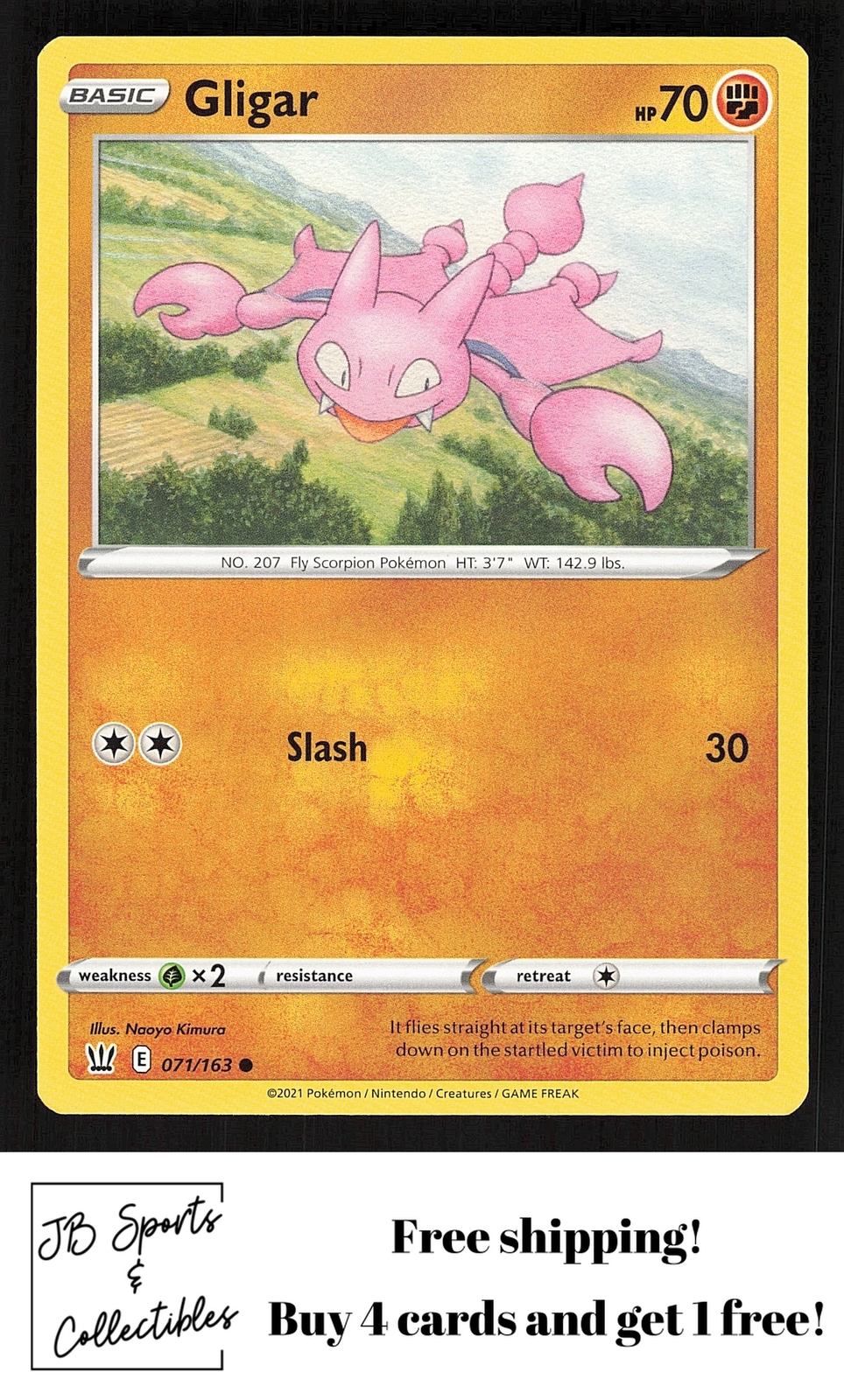 Gligar Pokemon Battle Styles 071/163 | eBay