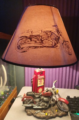 Antique Motorcycle Lamp Vintage Table Lamp Collectable Used | eBay