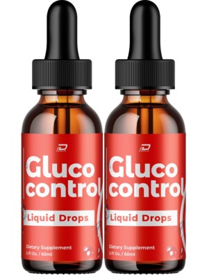 (2 Pack) Gluco Control Liquid Drops Healthy Blood Support ...