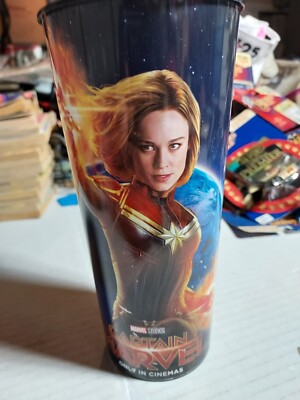 MARVEL Cup Plastic 32oz. Captain Marvel Movie 2019 Cinemas | eBay