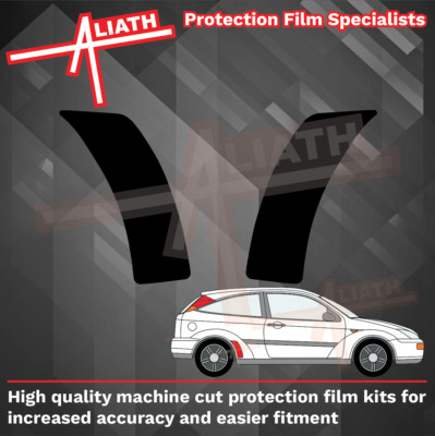 Fit Ford Focus RS Mk1 Rear QTR Arch BLACK Stone Chip Guard Paint ...