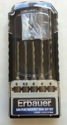 Erbauer SDS MASONRY DRILL BIT SET - 5 PIECE - 5,5.5,6,6, 8mm | eBay UK