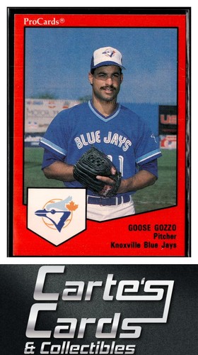 Goose Gozzo 1989 ProCards Minor League Team Sets #1145 Knoxville Blue ...