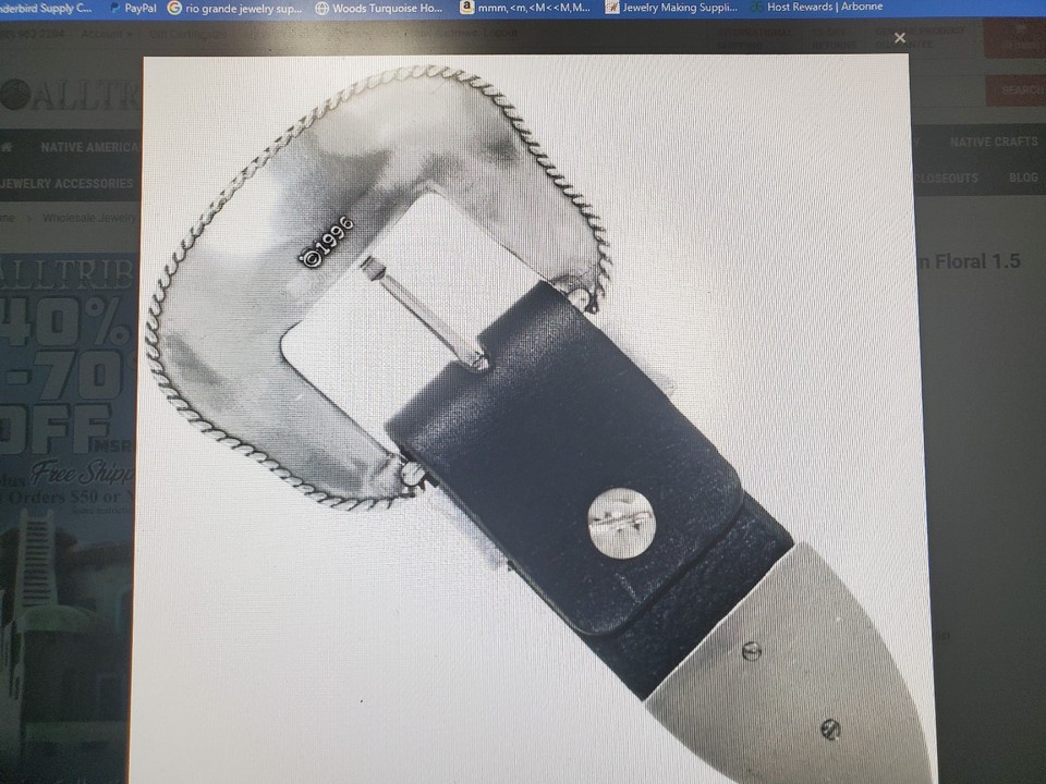 Antique Vintage Western Ranger Belt Buckle Set & Belt | eBay