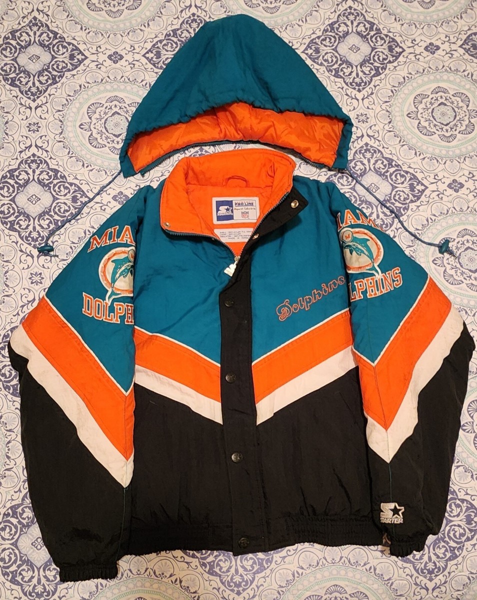 Vintage Starter NFL Miami Dolphins Starter Jacket Youth Size Vintage Starter NFL Miami Dolphins Starter Jacket Youth Size