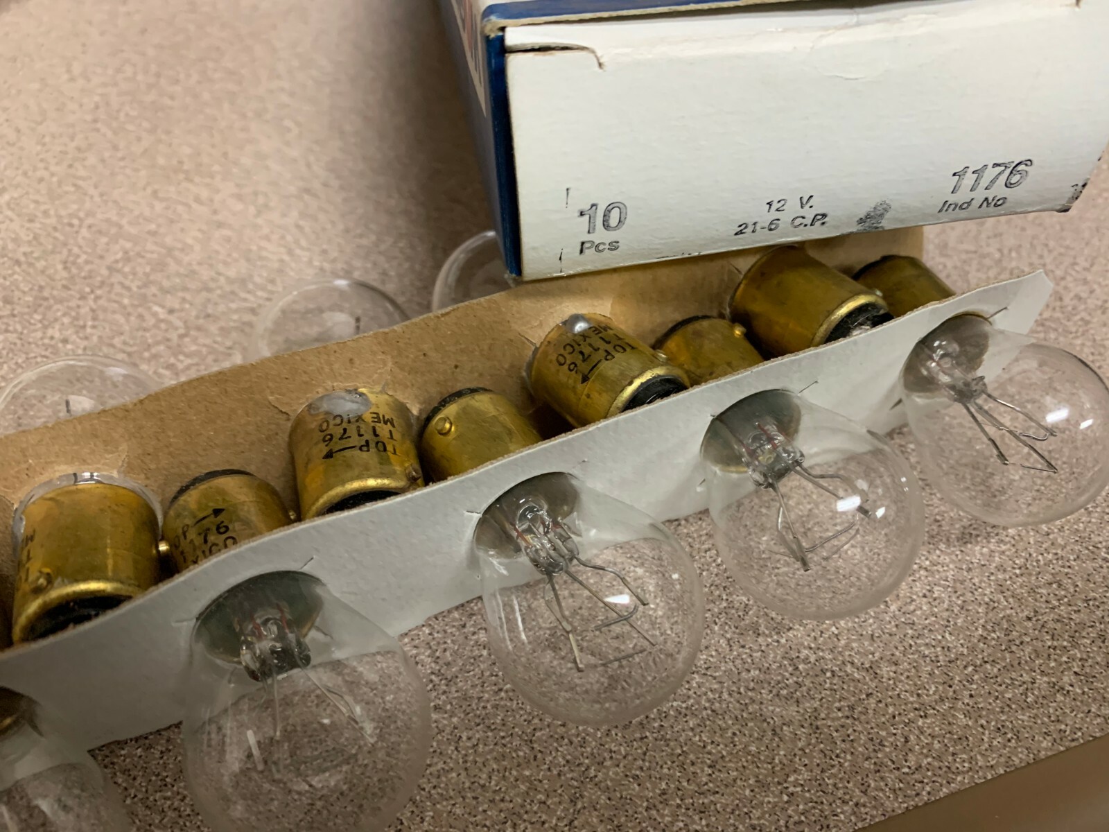 ONE BOX OF PACK OF 10 WAGNER 12V 1176 MINIATURE BULB | eBay