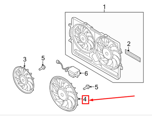 NEW AUDI A4 B8 LEFT RADIATOR FAN 8K0959455T OEM NO IMPORT DUTIES TO 🇺🇸 ...