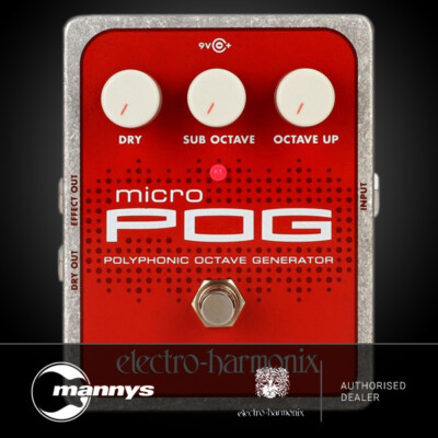 Electro Harmonix Micro Pog Polyphonic Octave Generator Pedal | eBay ...