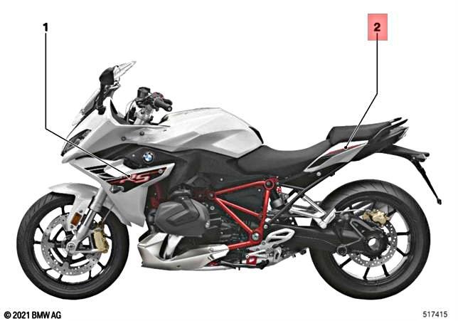 Genuine BMW K54 0J83 Lettering Rear Left SPORT 51148358597 | eBay