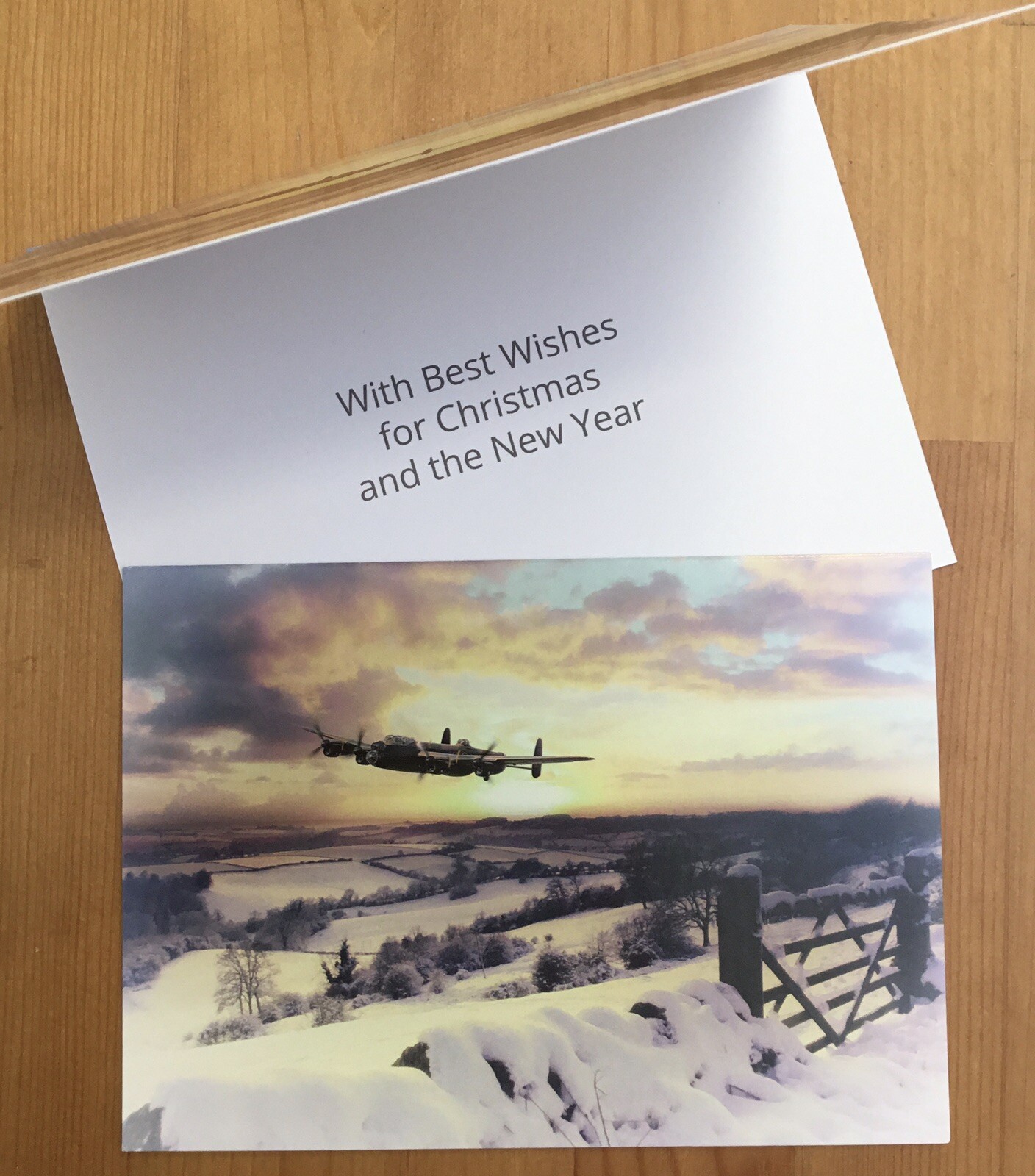 A Winter’s Wonder Lancaster Bomber Christmas Card | eBay UK