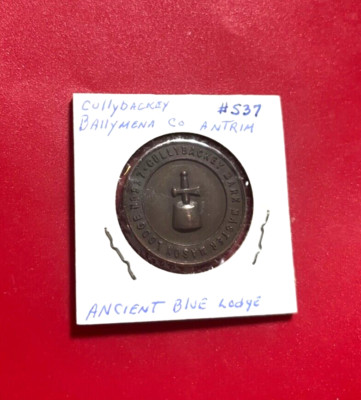 CULLYBACKEY ANCIENT BLUE LODGE #537 MASONIC TOKEN IRELAND | eBay