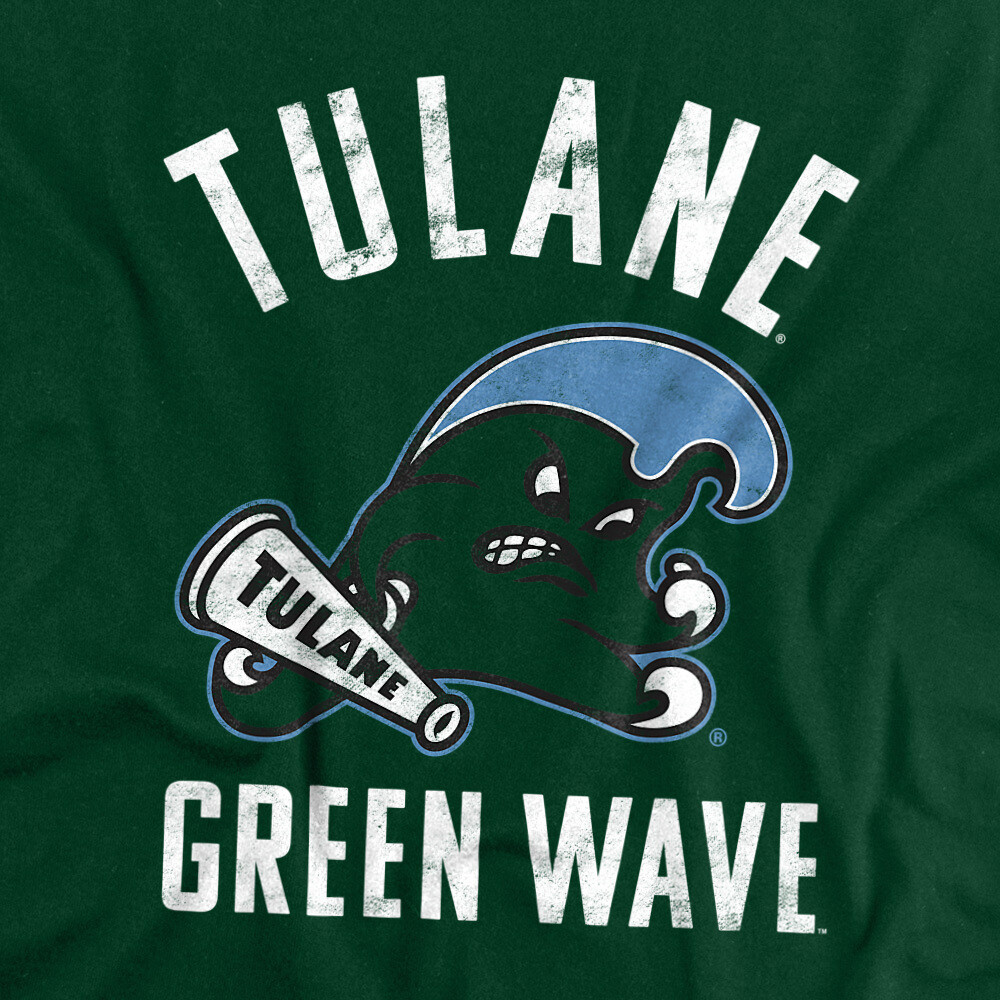 Tulane Green Wave Stencil Tulane Logo Officially Licensed College