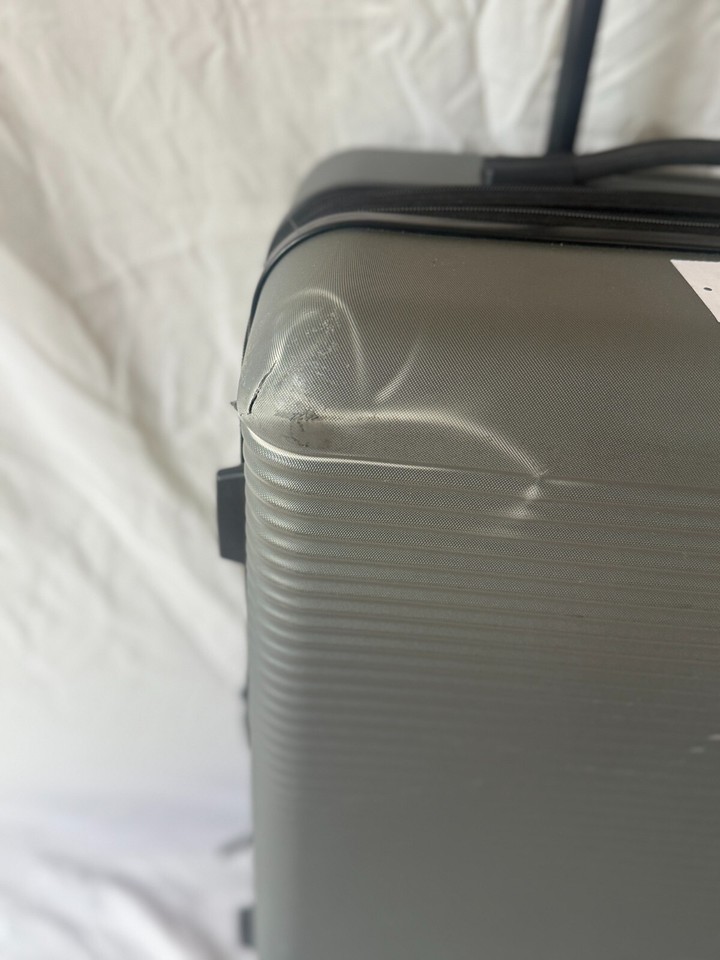 Sharper Image Journey Lite 24" Hardside Medium Luggage Suitcase Gray | eBay