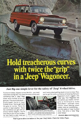 1967 Jeep Wagoneer Automobile Vintage Color Print Ad Ephemera | eBay