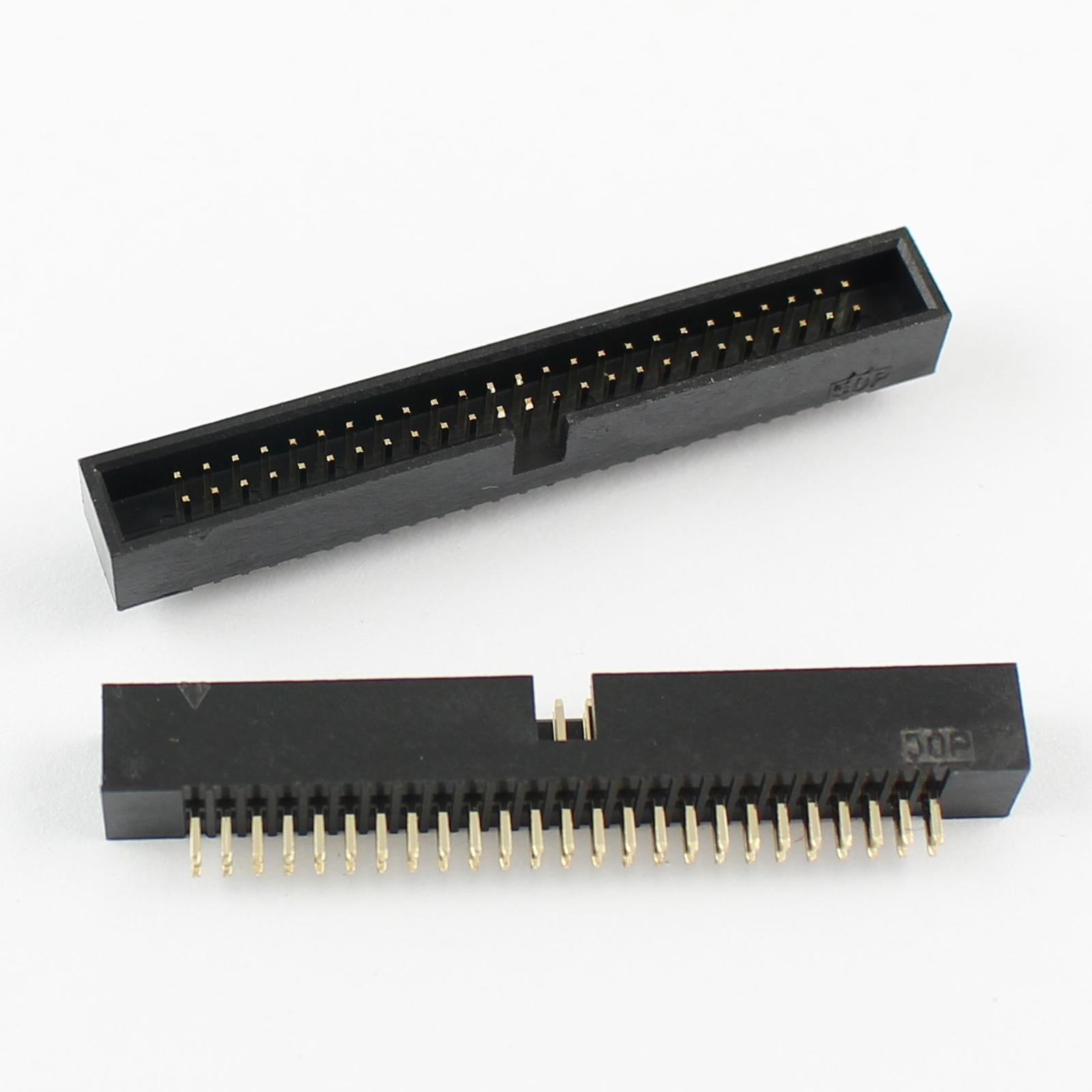 5Pcs 1.27mm Pitch 2x25 50 Pin Straight Male Shrouded Box Header IDC ...