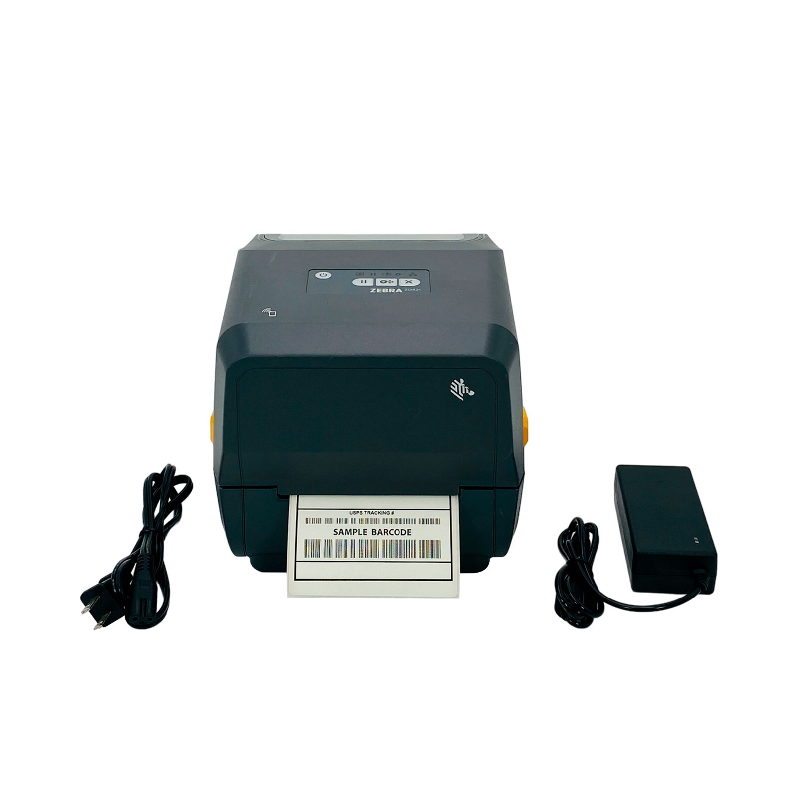 Zebra ZD421 Thermal Transfer Label Printer USB BT Ethernet w/ AC ...