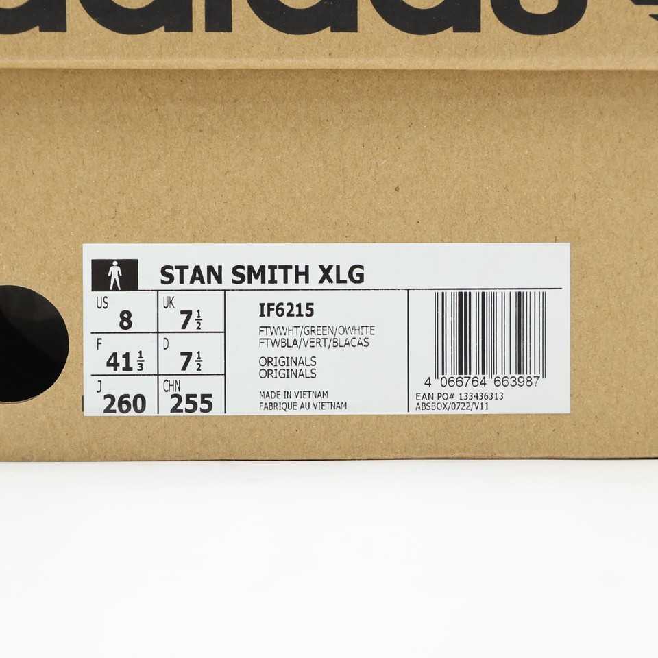 IF6215 adidas Originals Stan Smith XLG White Green (Men's) | eBay