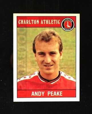 Football 90 (1989) Figurina n.43 Andy Peake Charlton Athletic Ed.Panini ...
