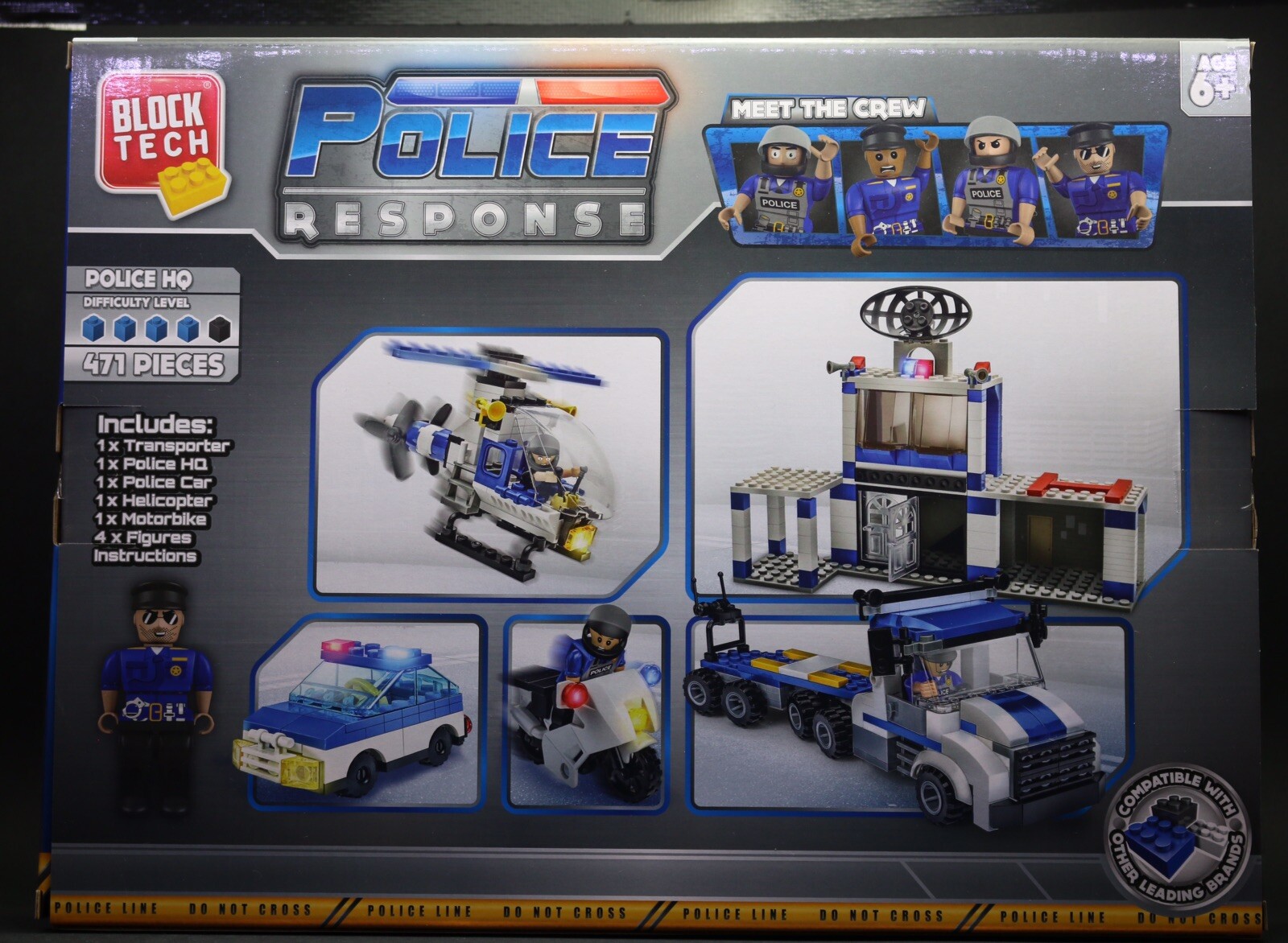 Block Tech Police Response Set Kids Construction Building Bricks Blocks ...