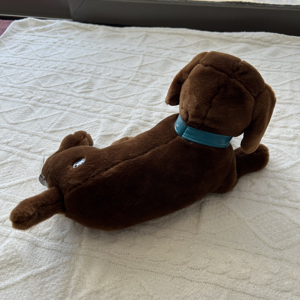 NINTENDOGS CHOCOLATE LAB PLUSH 14" DOG STUFFED LABRADOR RETRIEVER BARKS ...