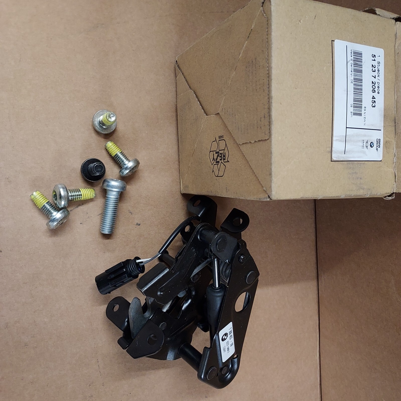 BMW 7 Series F01 Bonnet Passenger Side Left Lock Latch 7206453 2011 for ...