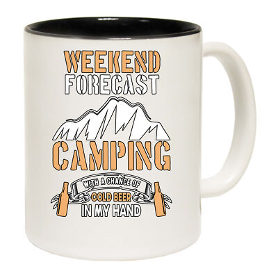 Weekend Forcast Camping Beer Tent - Funny Mugs Novelty Coffee Mug ...