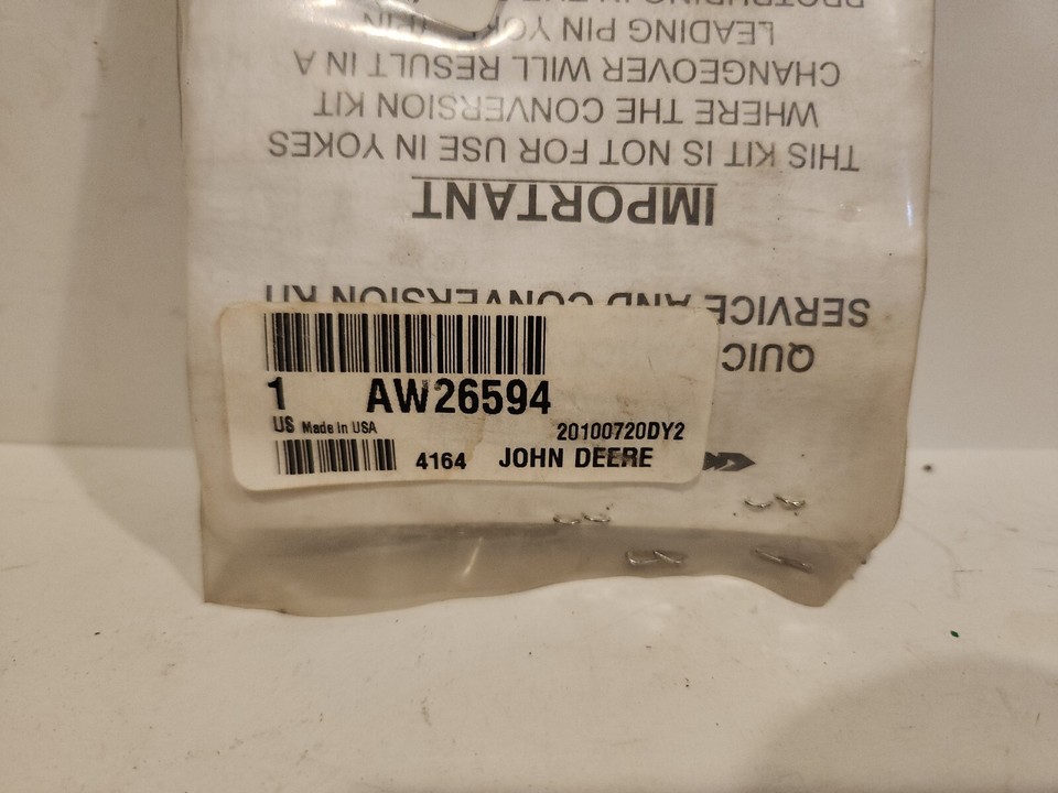 John Deere Quick Coupler Kit AW26594 | eBay