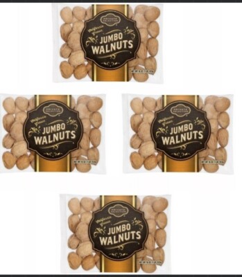 4 Bags Jumbo Walnuts In-Shell Unsalted Raw California 16oz (4 lbs total ...