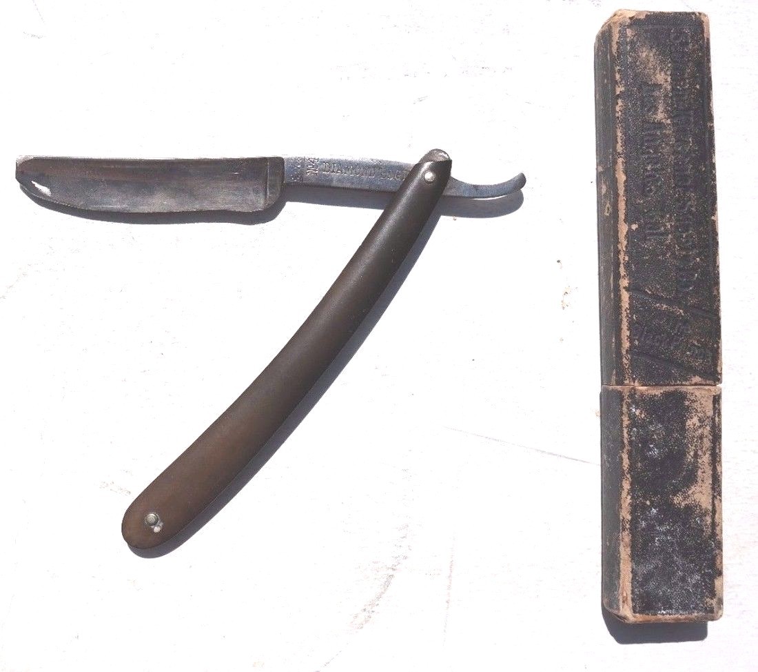 Vintage NOVELL - SHAPLEIGH HDWE CO No. 4 DIAMOND EDGE Straight Razor ...