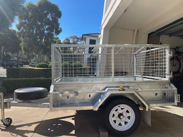 6x4 HOT DIP GALVANISED FULL WELDED TIPPER BOX TRAILER WITH 600MM ...