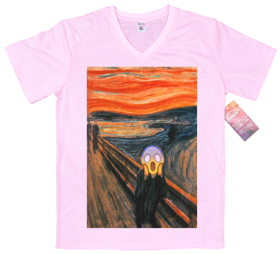 The Scream T shirt Design, Edvard Munch Emoji Painting | eBay