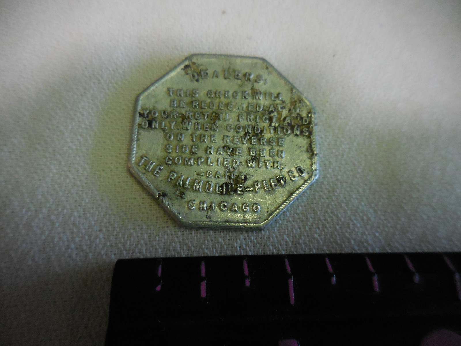 Old Antique Trade Token Coin GOOD FOR ONE CAKE OF CRYSTAL WHITE SOAP | eBay