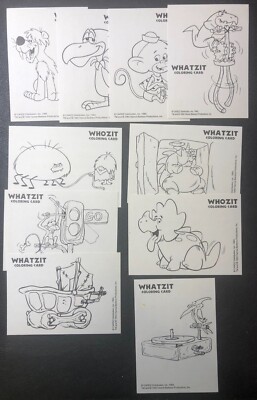 Flintstones TV Whatzit 1993 Cardz Coloring Insert Trading Card Set #1 ...